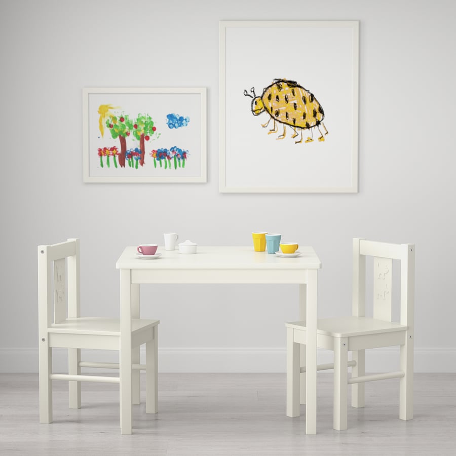 KRITTER lastelaud, valge, 59x50 cm - IKEA Eesti