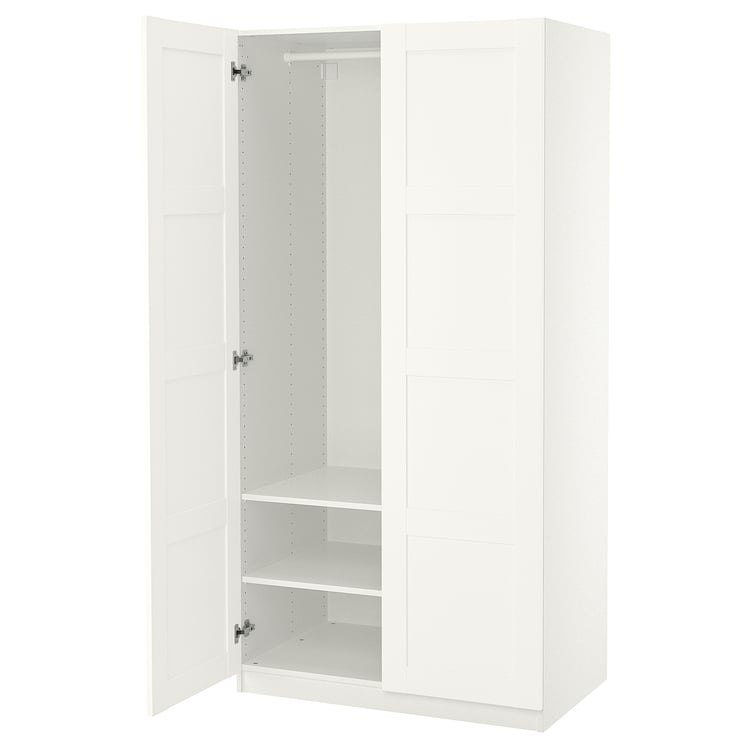 PAX / BERGSBO riidekapp, valge/valge, 100x60x201 cm - IKEA Eesti