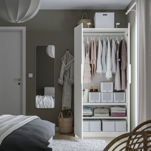 PAX / FORSAND riidekapp, valge/valge, 100x60x201 cm - IKEA Eesti