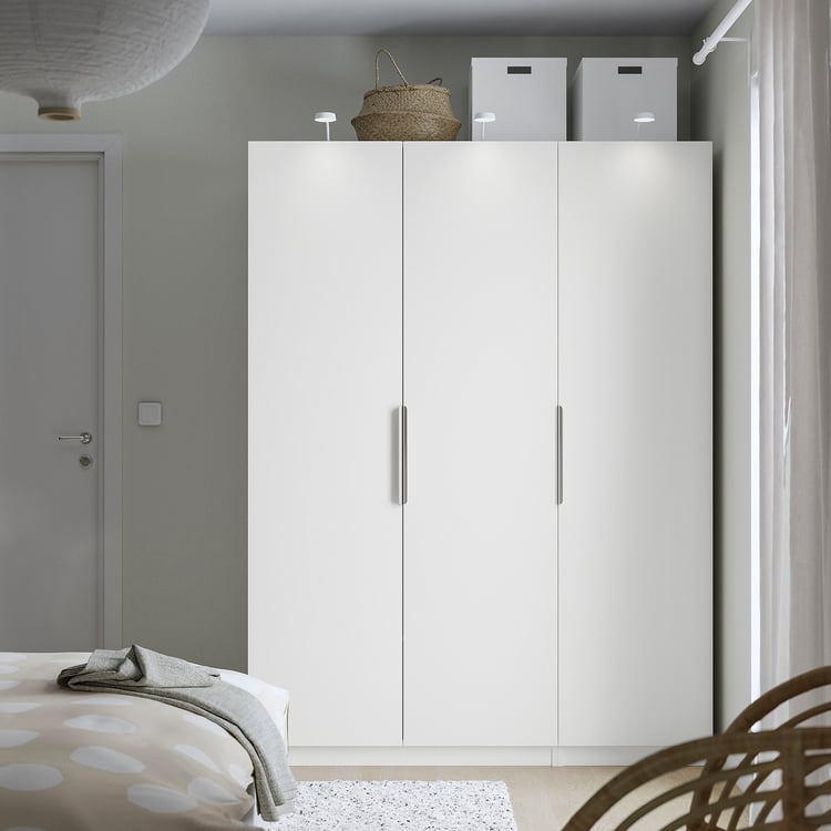 PAX / FORSAND riidekapp, valge/valge, 150x60x201 cm - IKEA Eesti