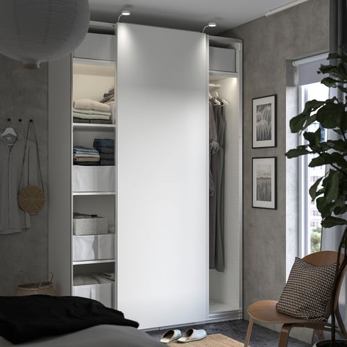 PAX / HASVIK riidekapp, valge/valge, 150x66x236 cm - IKEA Eesti