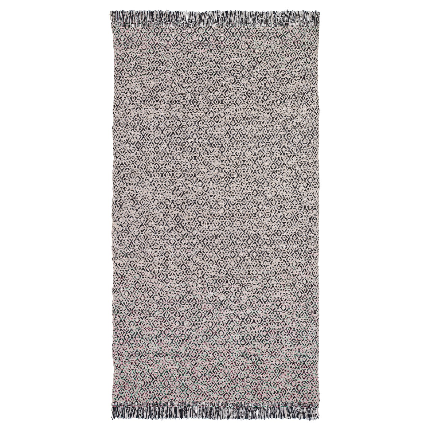 RÖRKÄR vaip, madal, must/naturaalne värvitoon, 80x150 cm - IKEA Eesti