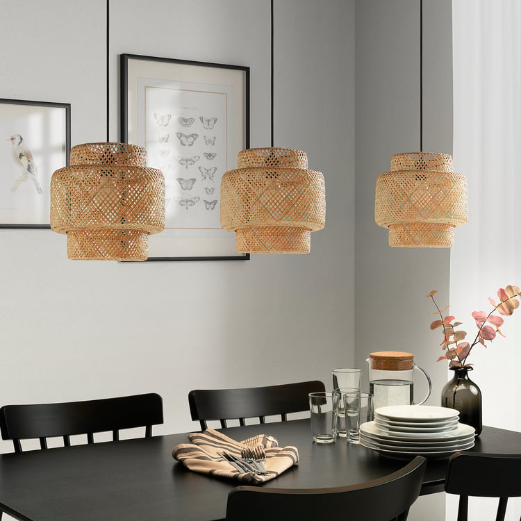 SINNERLIG laelamp, bambus/käsitöö, 27 cm - IKEA Eesti