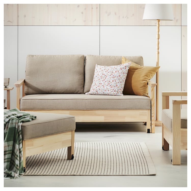 STARREKLINTE vaip, madal, naturaalne värvitoon/must, 120x180 cm - IKEA ...