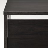 BISSA خزانة أحذية بـ 3 حجيرات, أسود-بني, ‎49x28x135 سم‏ - IKEA