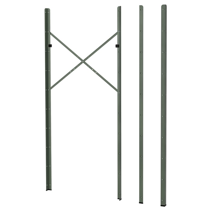 BROR عمود, رمادي-أخضر, 190 سم - IKEA