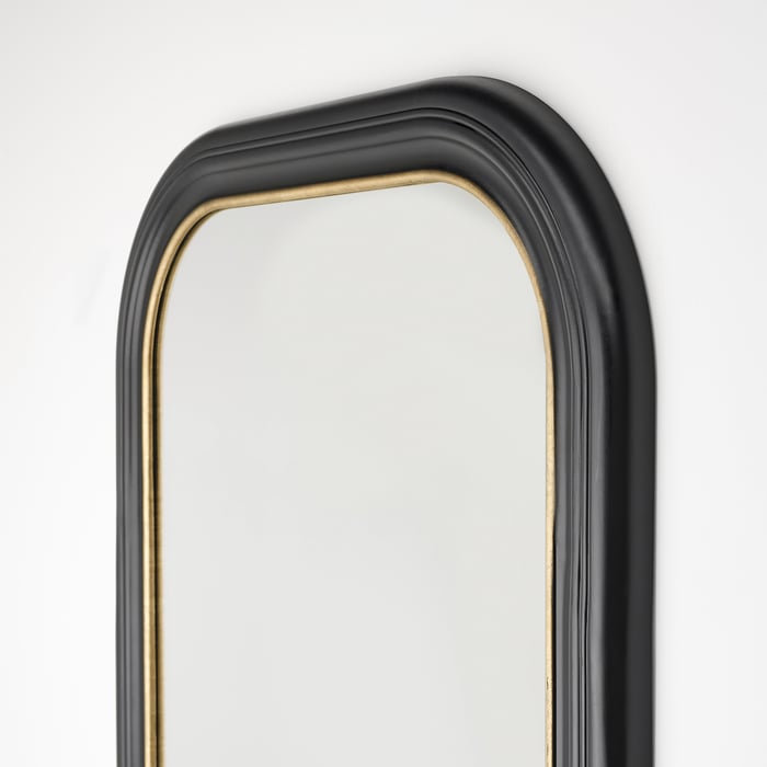 ALMARÖD mirror, black, 75x170 cm - IKEA