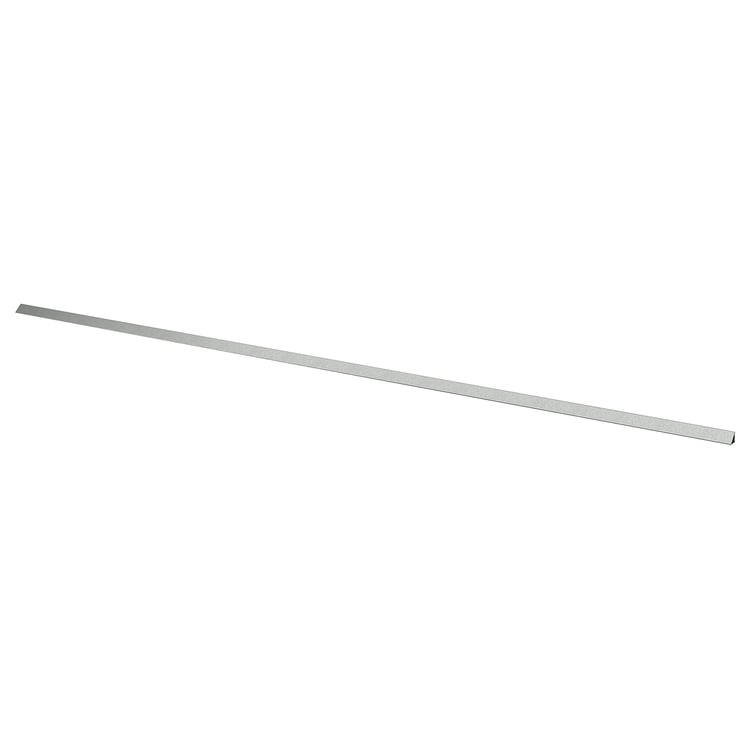 BASKETORP wall finishing strip, stainless steel colour/aluminium - IKEA