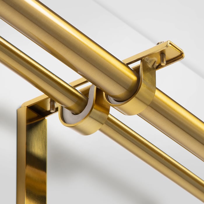 BETYDLIG curtain rod holder, brass-colour - IKEA