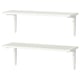 BURHULT / SIBBHULT wall shelf combination, white/white, 59x20 cm - IKEA