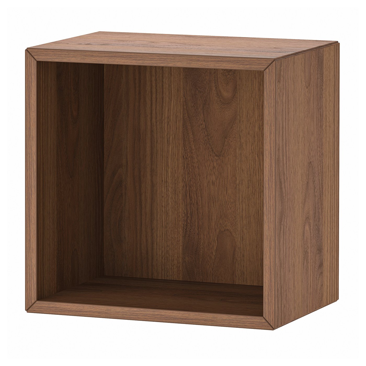 EKET wall-mounted shelving unit, walnut effect, 35x25x35 cm - IKEA