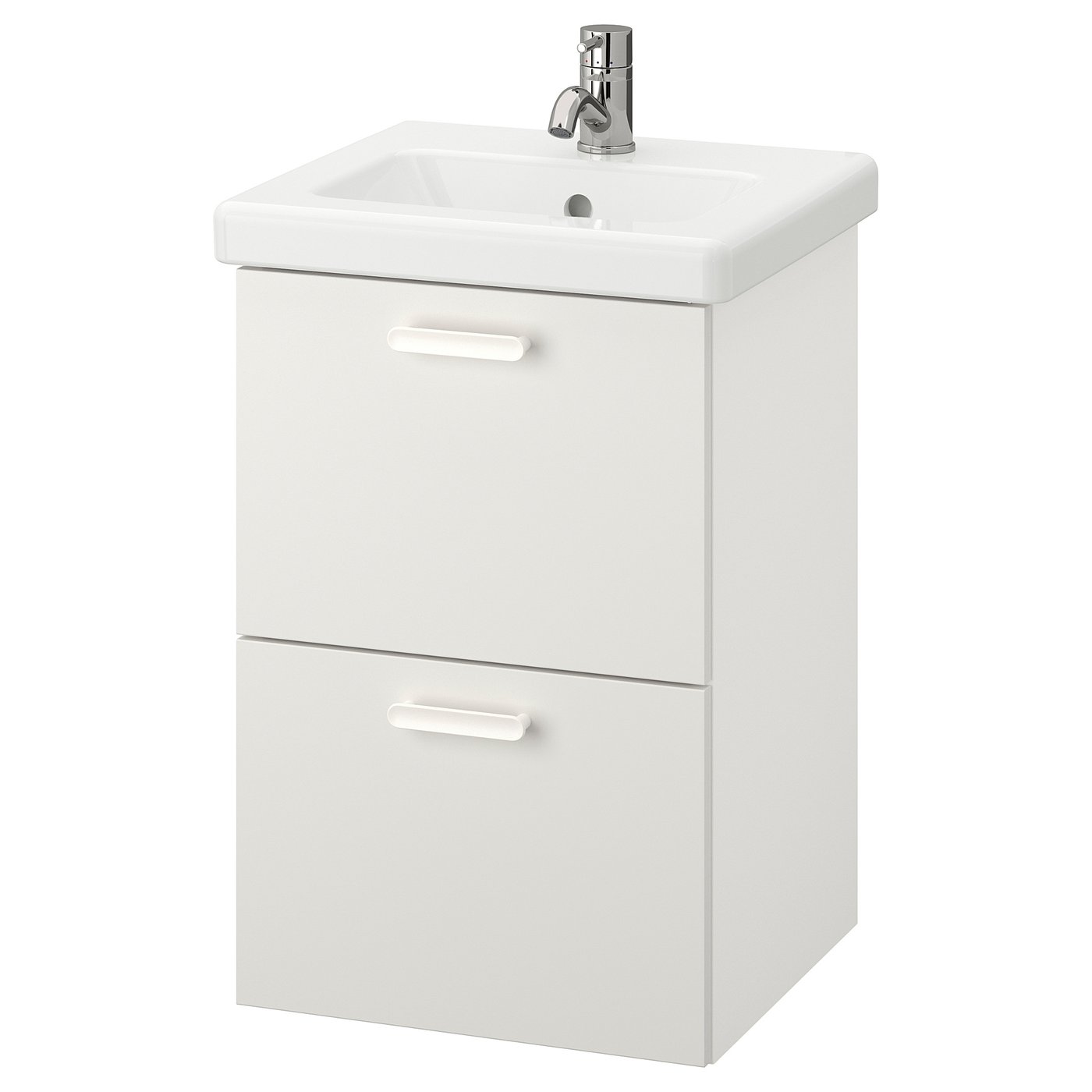 ENHET / TVÄLLEN Wash-stand with 2 drawers - white/Pilkån tap - IKEA