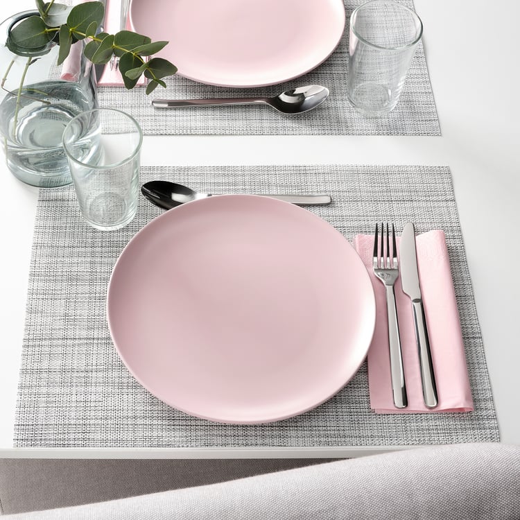 FÄRGKLAR 18-piece service, matt light pink - IKEA