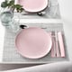 FÄRGKLAR 18-piece service, matt light pink - IKEA