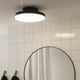 KABOMBA LED ceiling lamp, matt/black, 36 cm - IKEA