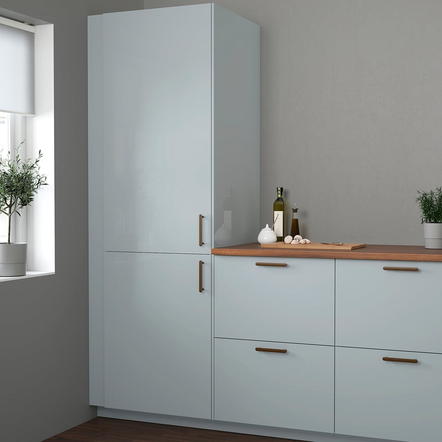KALLARP Door, high-gloss light grey-blue, 60x60 cm - IKEA