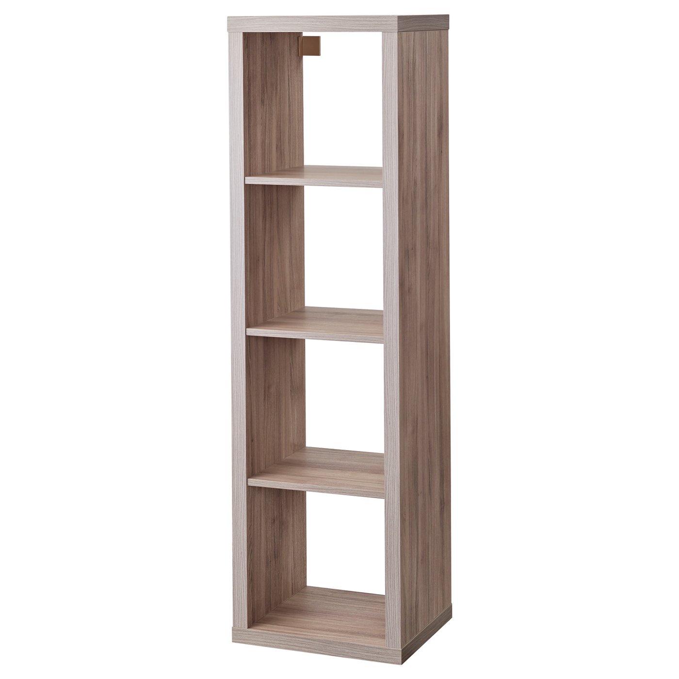 KALLAX shelving unit, walnut effect light grey, 42x147 cm - IKEA