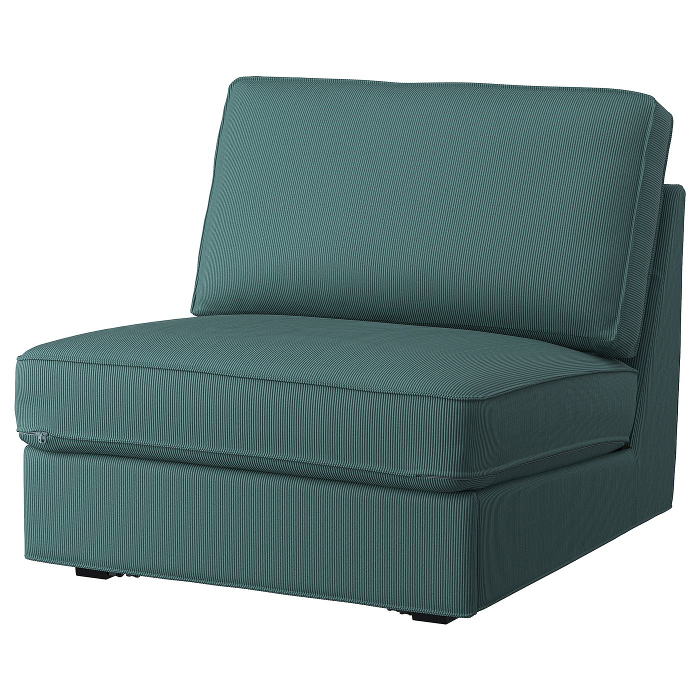 KIVIK 1-seat sofa-bed, Kelinge grey-turquoise - IKEA
