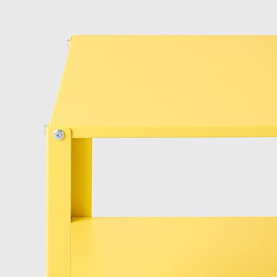 KNARREVIK bedside table, bright yellow, 42x34 cm - IKEA