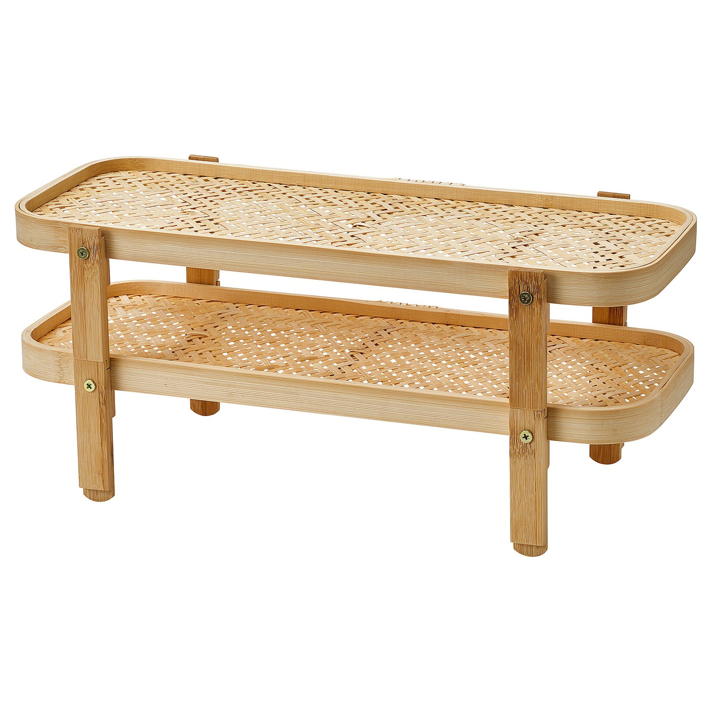 KÖSSEBÄR food drying rack with 2 trays, bamboo, 46x21x22 cm - IKEA