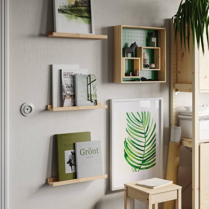 NORDHÄGG picture ledge, pine, 45 cm - IKEA