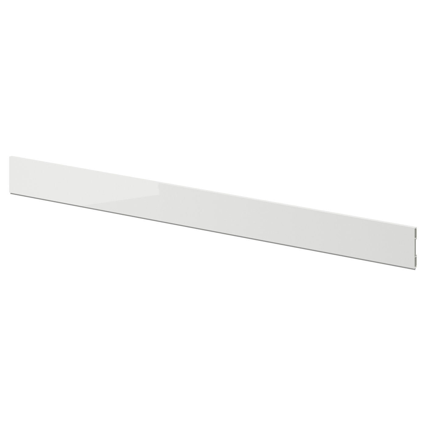 RINGHULT plinth, high-gloss light grey, 220x8 cm - IKEA