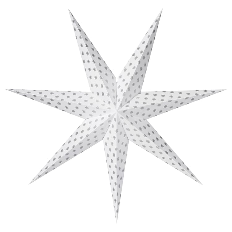 STRÅLA lamp shade, flower/silver-colour, 90 cm - IKEA