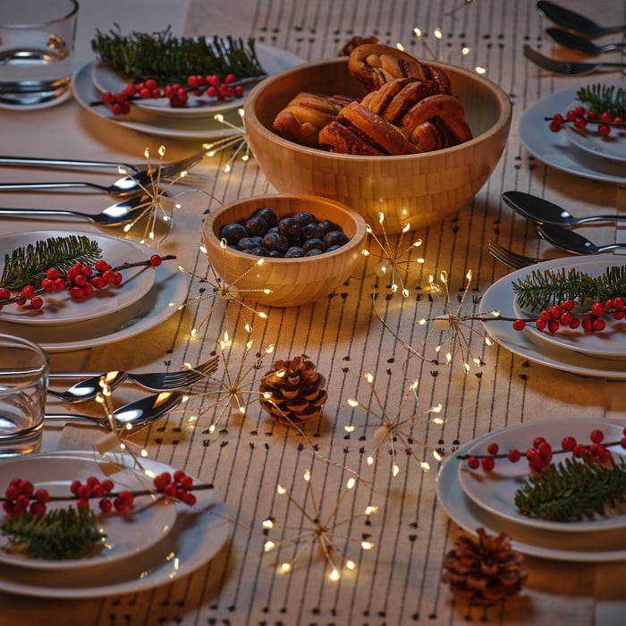 STRÅLA LED lighting chain with 10 lights, sparkler/battery-operated - IKEA