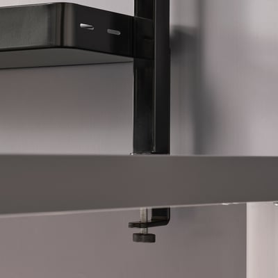 VATTENKAR desktop shelf, black, 49x15 cm - IKEA