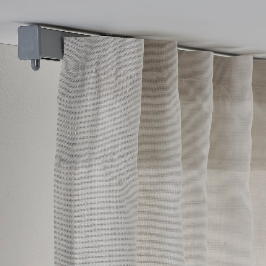 VIDGA single track rail, included ceiling fittings/silver-colour, 140 ...