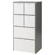 VISTHUS chest of 6 drawers, grey/white, 63x126 cm - IKEA