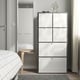 VISTHUS chest of 6 drawers, grey/white, 63x126 cm - IKEA