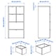 VISTHUS chest of 6 drawers, grey/white, 63x126 cm - IKEA