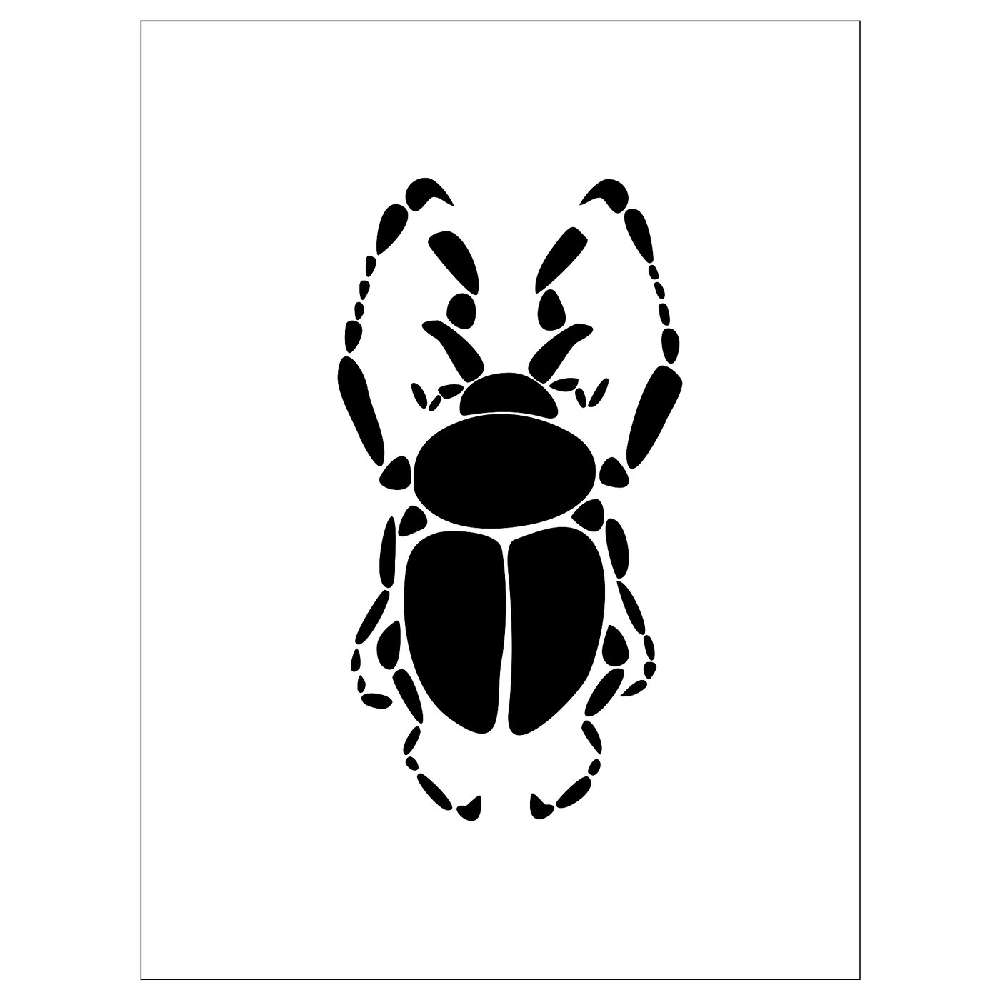 BILD pòster, Insecte negre, 30x40 cm - IKEA