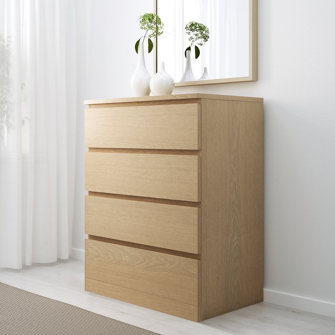 Ikea Malm 4 Tiroirsnull