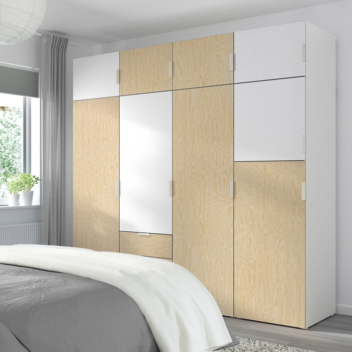 PLATSA armari 9 portes 3 calaixos, blanc Kalbåden/efecte pi FONNES ...