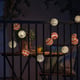 SOLVINDEN garlanda llum LED 12 llums, energia solar exteriors/vermell ...