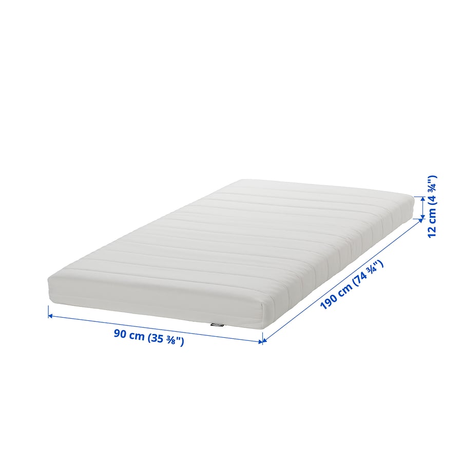 ÅFJÄLL foam mattress, firm/white, 90x190 cm - IKEA Spain