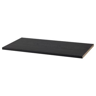 BILLY shelf, black oak effect, 76x37 cm - IKEA Spain