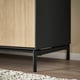 BOASTAD sideboard, black/oak veneer, 161x52x75 cm - IKEA Spain