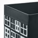 DRÖNA box, black/patterned, 33x38x33 cm - IKEA Spain