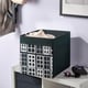 DRÖNA box, black/patterned, 33x38x33 cm - IKEA Spain