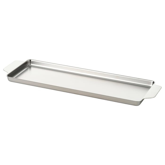 FRÖJDA tray, stainless steel, 44x14 cm - IKEA Spain