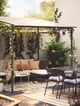 GUNNÖN gazebo, dark grey/grey, 238x233 cm - IKEA Spain