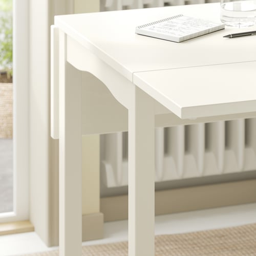 HAUGA / HAUGA table and 2 stools, white/white, 55/82/109x74 cm - IKEA Spain