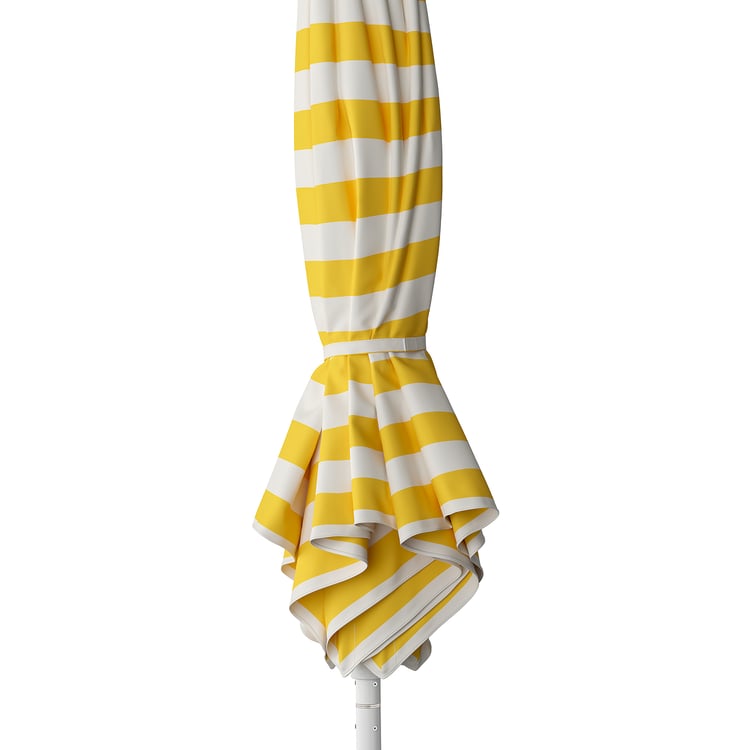 HÖGÖN parasol, off-white bright yellow/striped, 270 cm - IKEA Spain