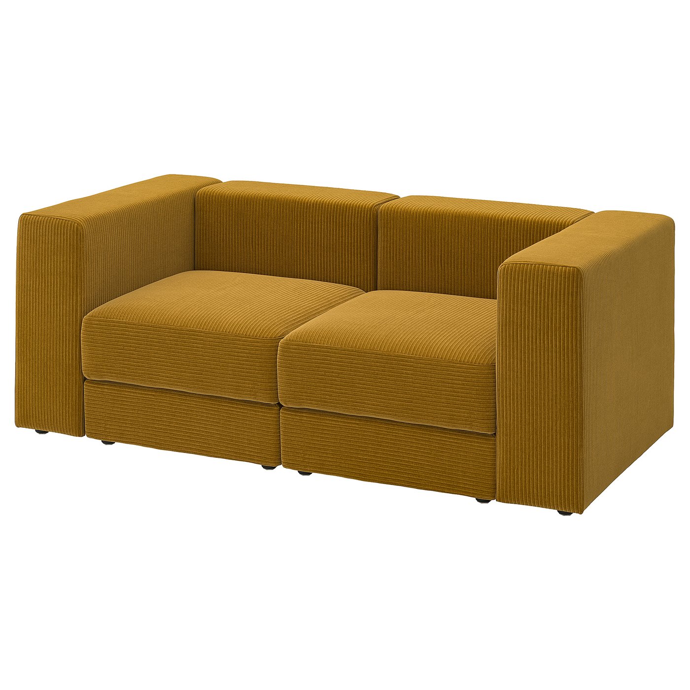 JÄTTEBO 2-seat modular sofa, Samsala yellow-brown - IKEA Spain