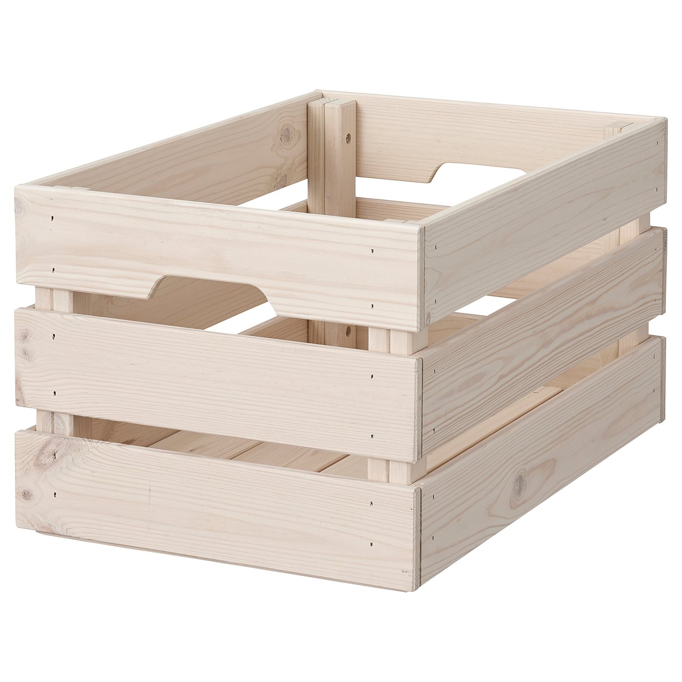 KNAGGLIG Box, white stained, 46x31x25 cm - IKEA