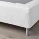 LYNGÖR sprung mattress base with legs, white, 160x200 cm - IKEA Spain
