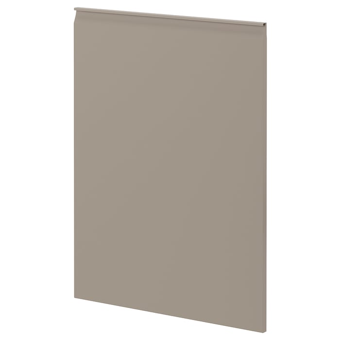 METOD 1 front for dishwasher, Upplöv matt dark beige, 60 cm - IKEA Spain